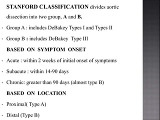 AORTIC DISSECTION | PPTX