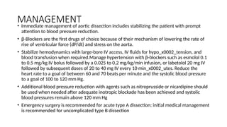 aortic dissection everthing about topics | PPTX