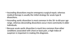 aortic dissection everthing about topics | PPTX