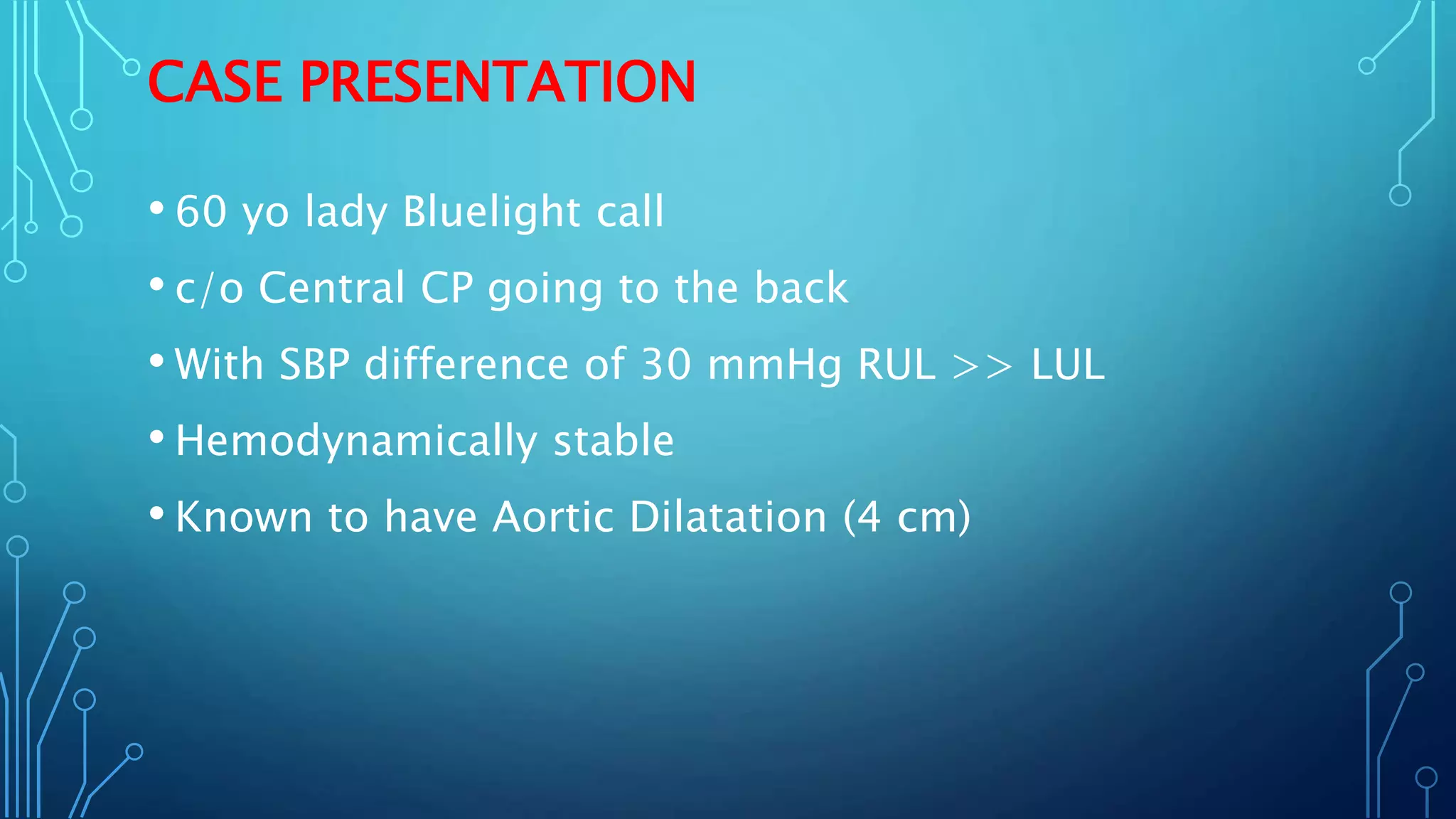 Aortic dissection time is ticking! | PPTX | Heart and Cardiovascular ...