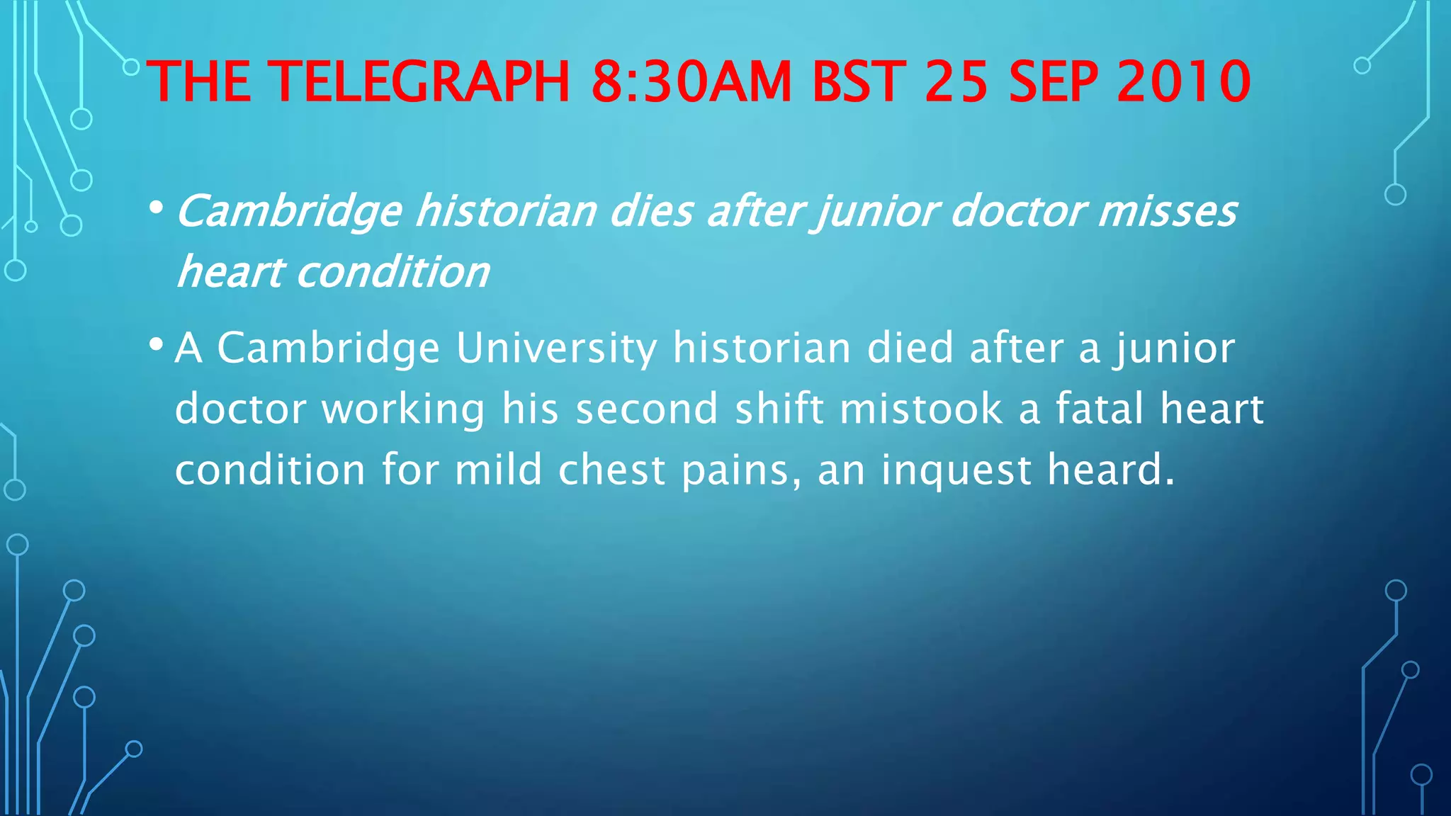Aortic dissection time is ticking! | PPTX | Heart and Cardiovascular ...