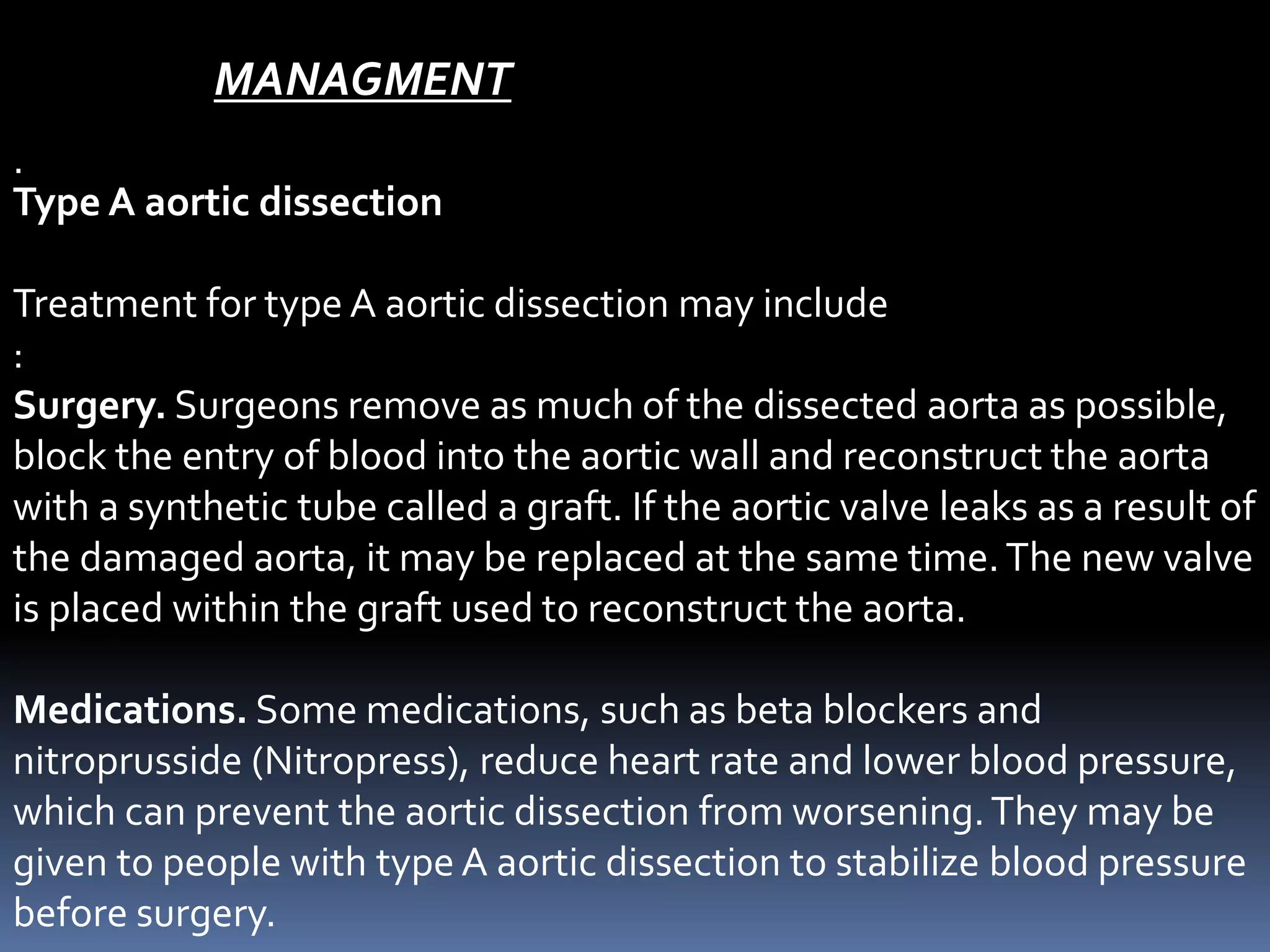 Aortic dissection 01 | PPTX