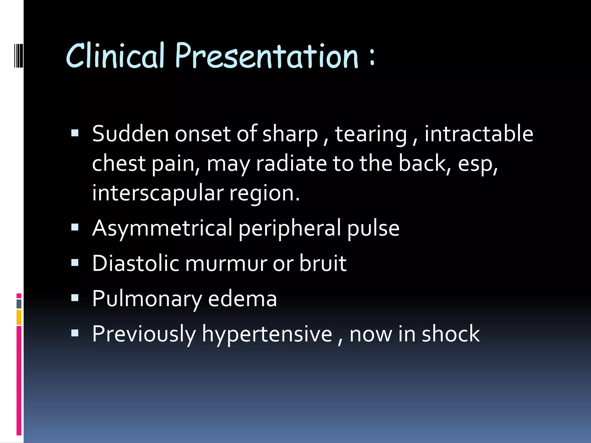 Aortic dissection 01 | PPTX