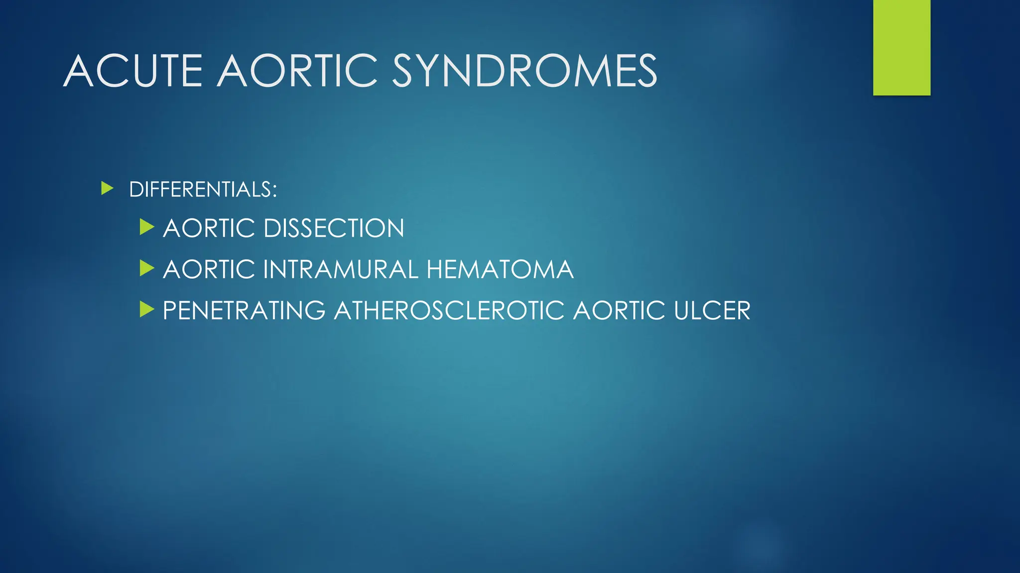 Aortic Dissection Syndrome Presentation.pptx