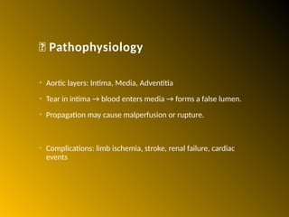 Aortic Dissection, Aortic Syndromes & Aneurysmal Diseases by KEYUR.pptx