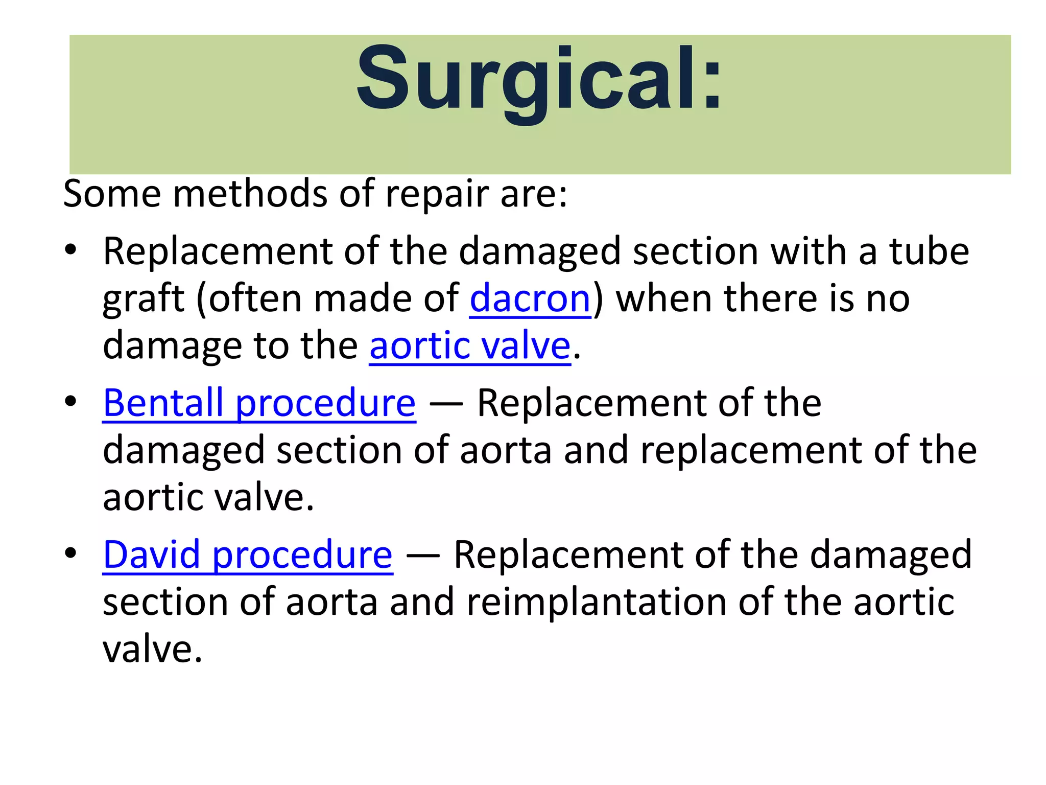 Aortic dissection by bhanu incredible | PPTX