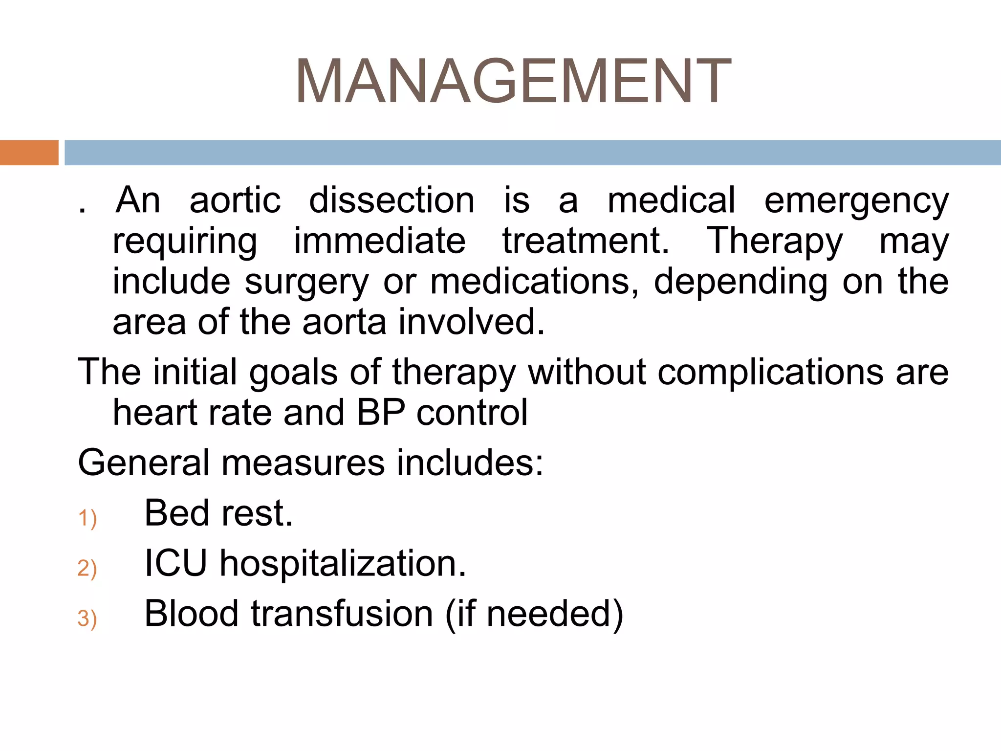Aortic dissection nikku ppt | PPTX