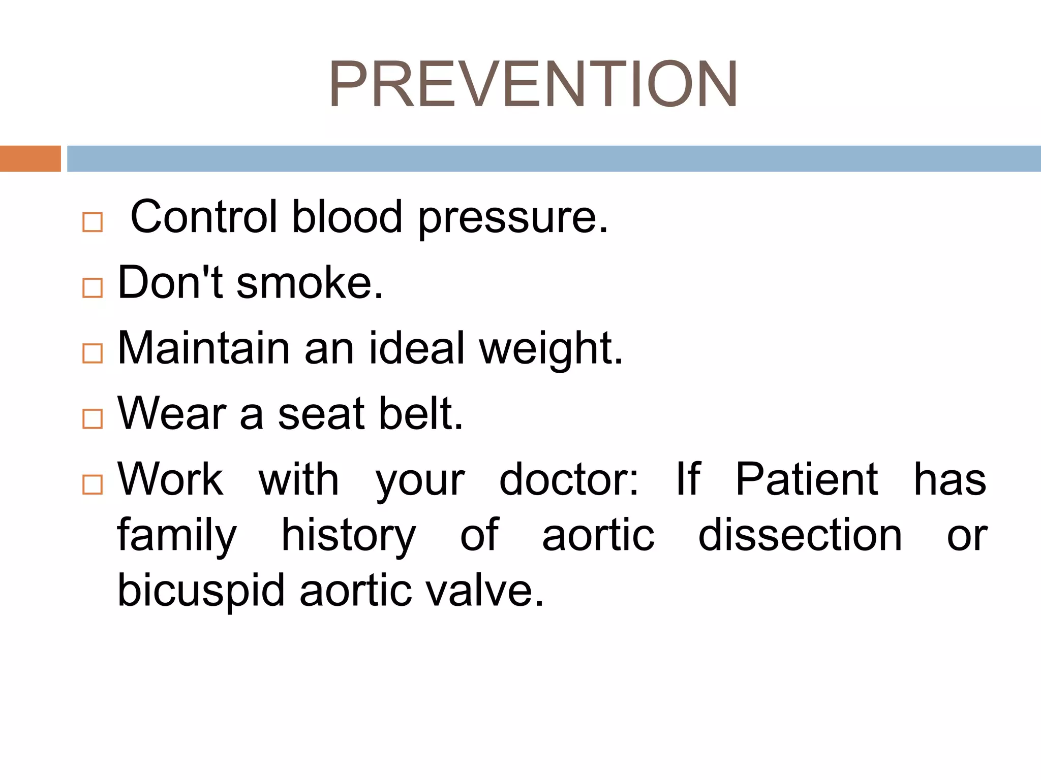 Aortic dissection nikku ppt | PPTX