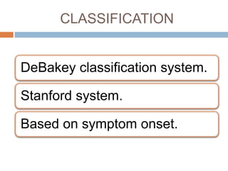 Aortic dissection nikku ppt | PPTX