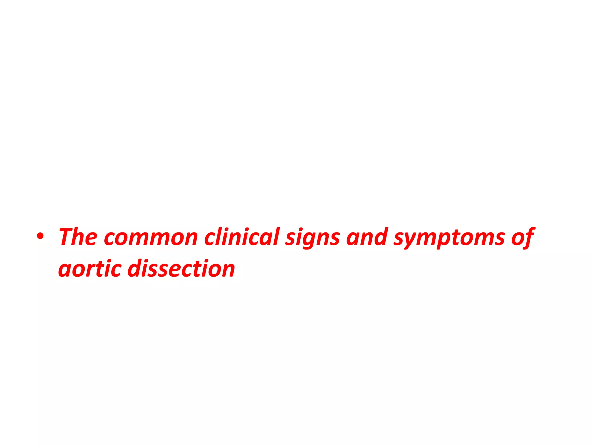 Aortic dissection ppt | PPTX