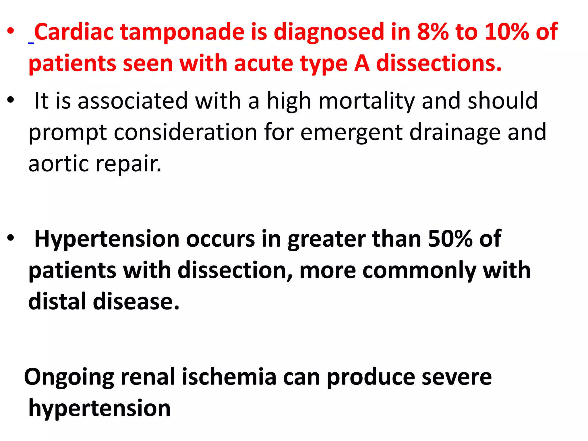 Aortic dissection ppt | PPTX