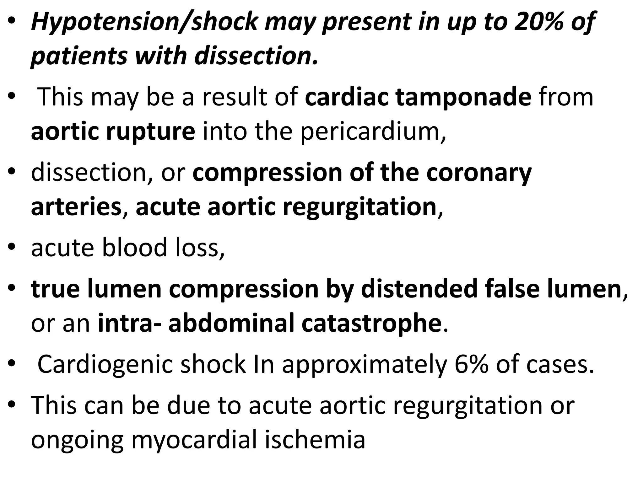 Aortic dissection ppt | PPTX