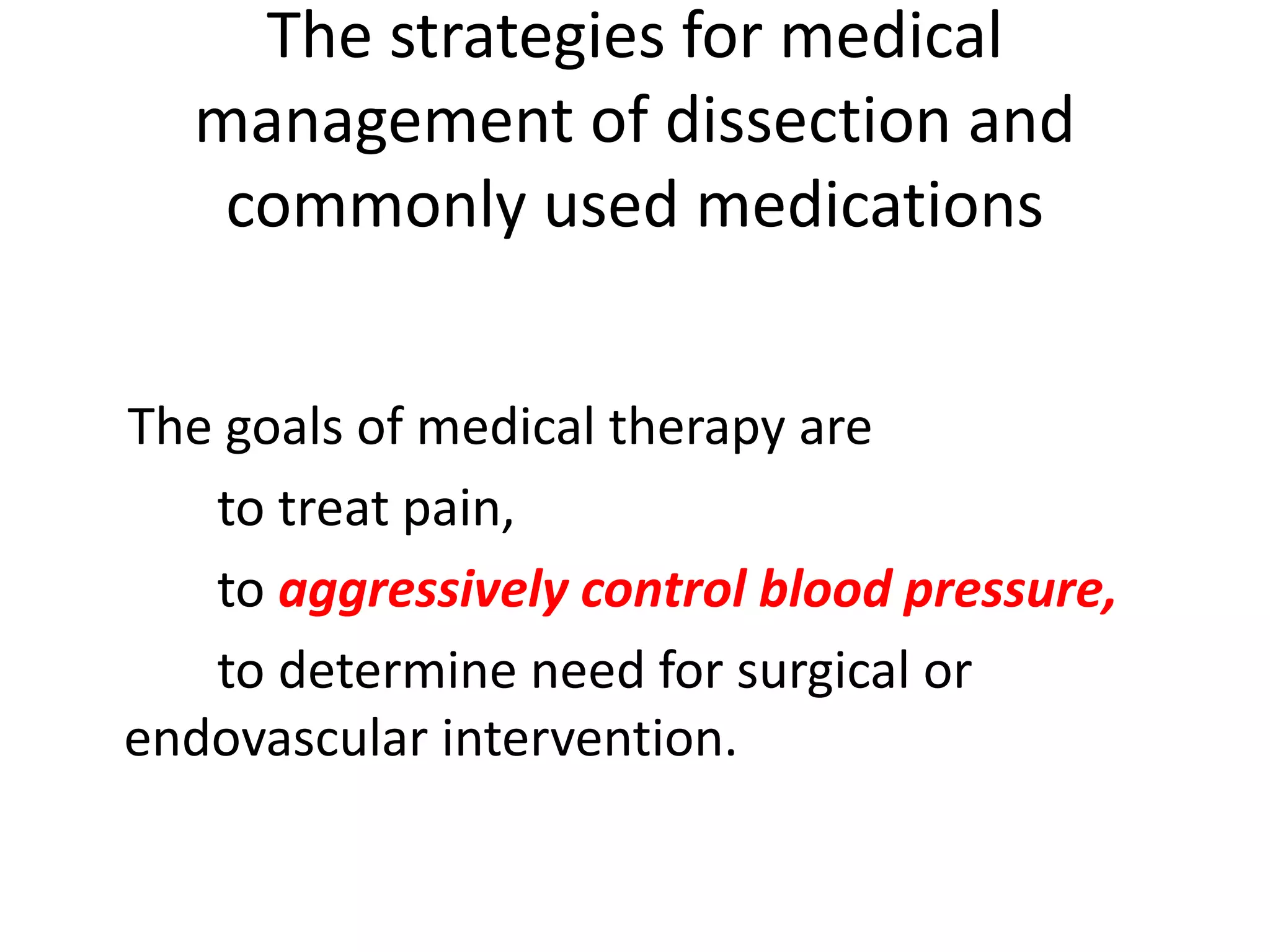 Aortic dissection ppt | PPTX
