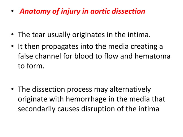 Aortic dissection ppt | PPTX | Heart and Cardiovascular Diseases ...