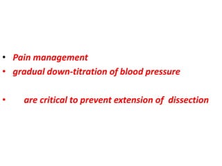 Aortic dissection ppt | PPTX