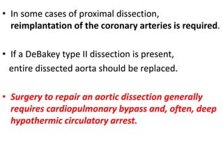 Aortic dissection ppt | PPTX