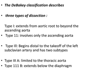 Aortic dissection ppt | PPTX