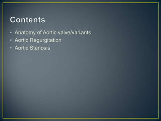 Aortic regurgitation | PPTX