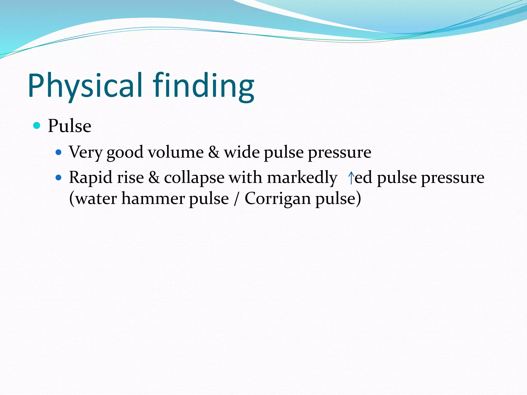 Aortic regurgitation | PPTX