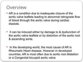 Aortic Regurgitation.....................pptx