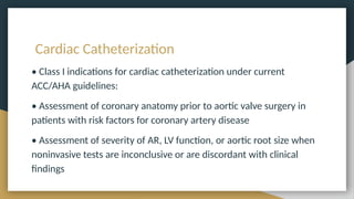 complications and management of aortic regurgitation | PPTX