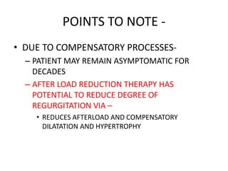 Aortic regurgitation pathophysiology | PPT