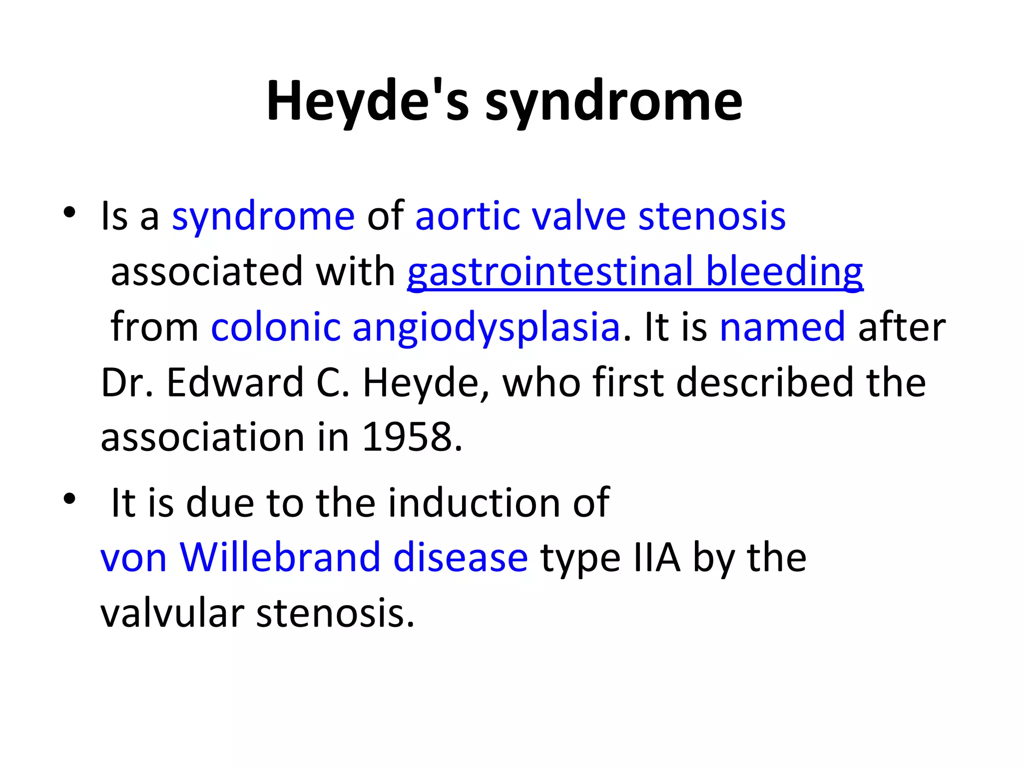 Aortic Stenosis& anemia | PPT