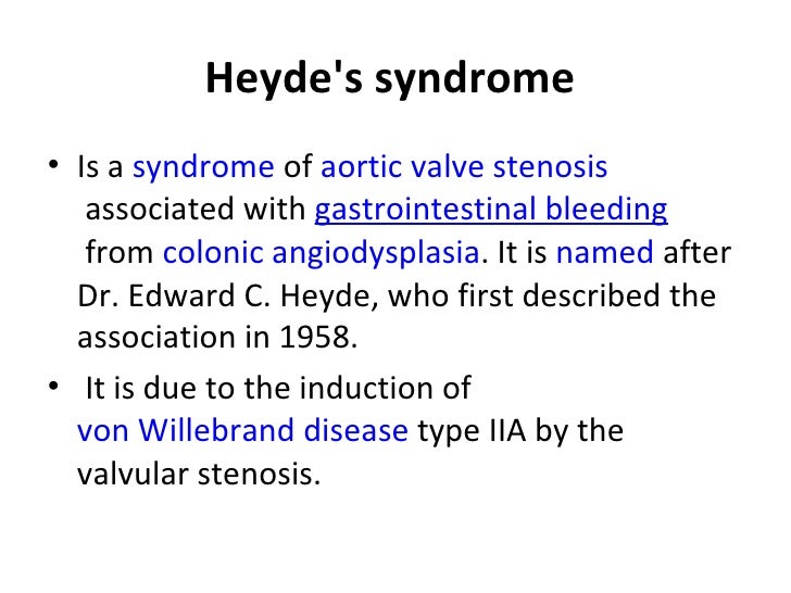 Aortic Stenosis& anemia