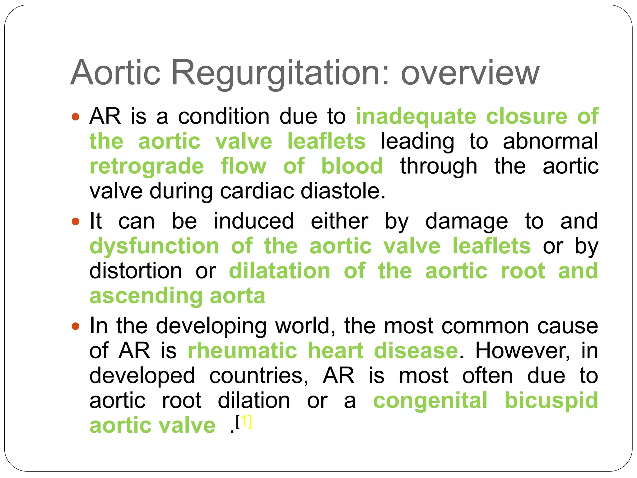 Aortic stenosis | PPTX