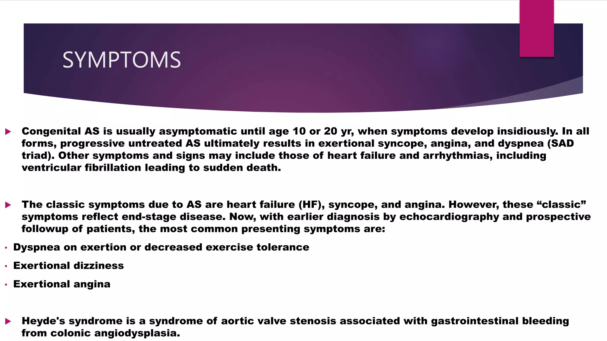 Aortic stenosis | PPTX