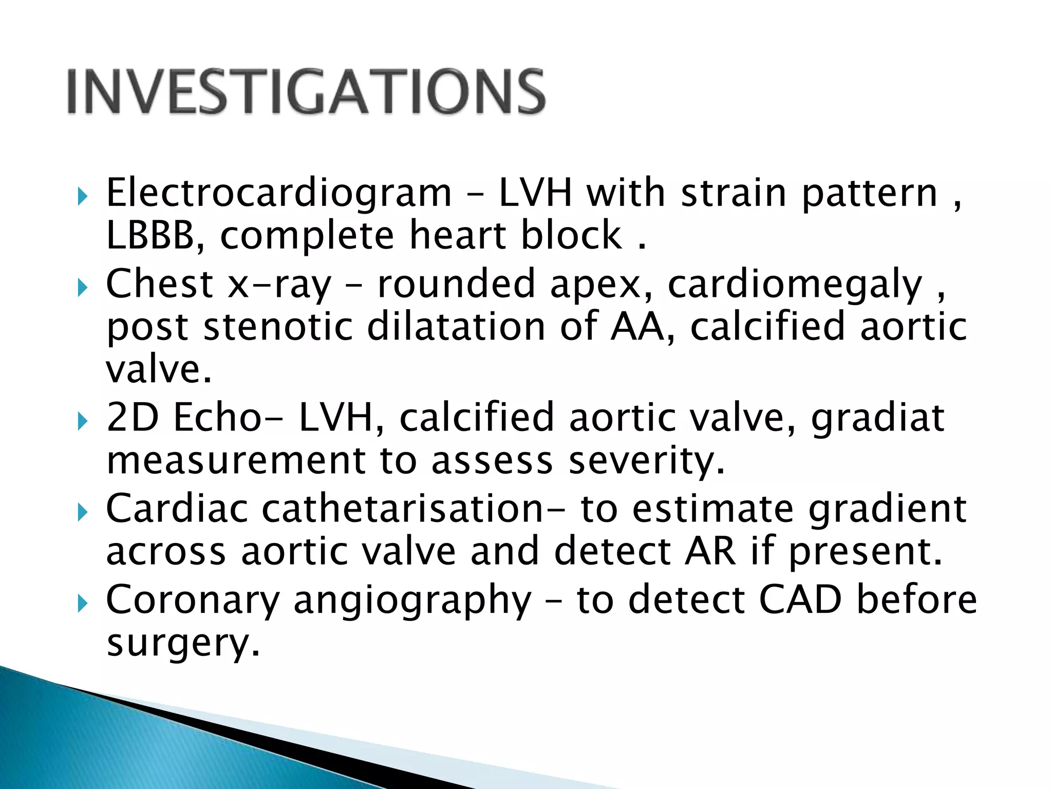 Aortic stenosis | PPTX
