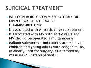 Aortic stenosis | PPTX