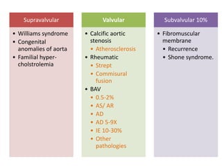 Aortic stenosis | PPSX