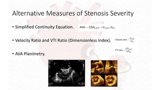 Aortic stenosis Diagnosis and grading .pptx | Heart and Cardiovascular ...