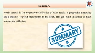 Aortic stenosis and aortic regurgitation | PPTX