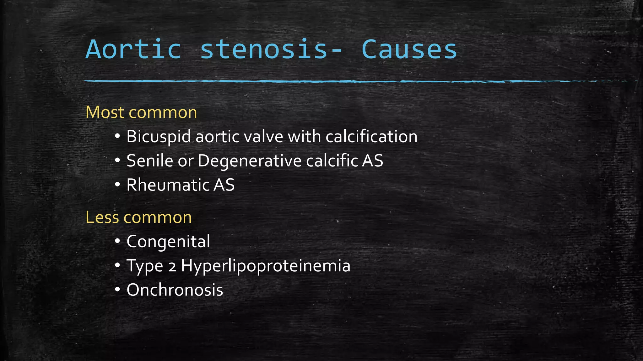 Echocardiography of Aortic stenosis | PPTX