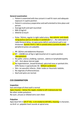 Aortic stenosis case…………………………………………………. | PDF