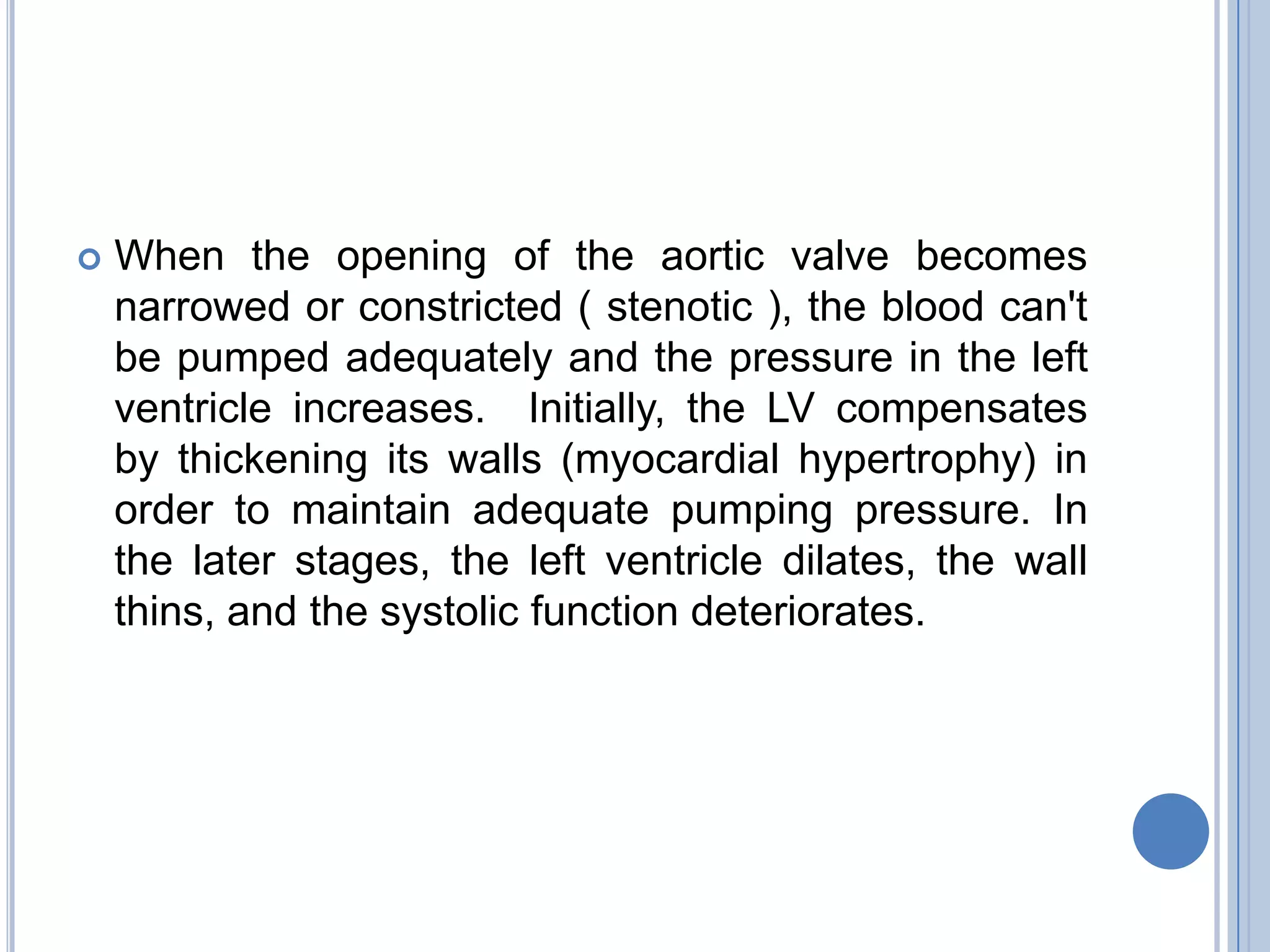 Aortic valve stenosis | PPTX