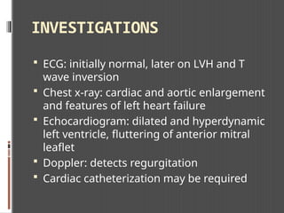 DISEASES OF HEART VALVES -Aortic Valvular Disease | PPTX