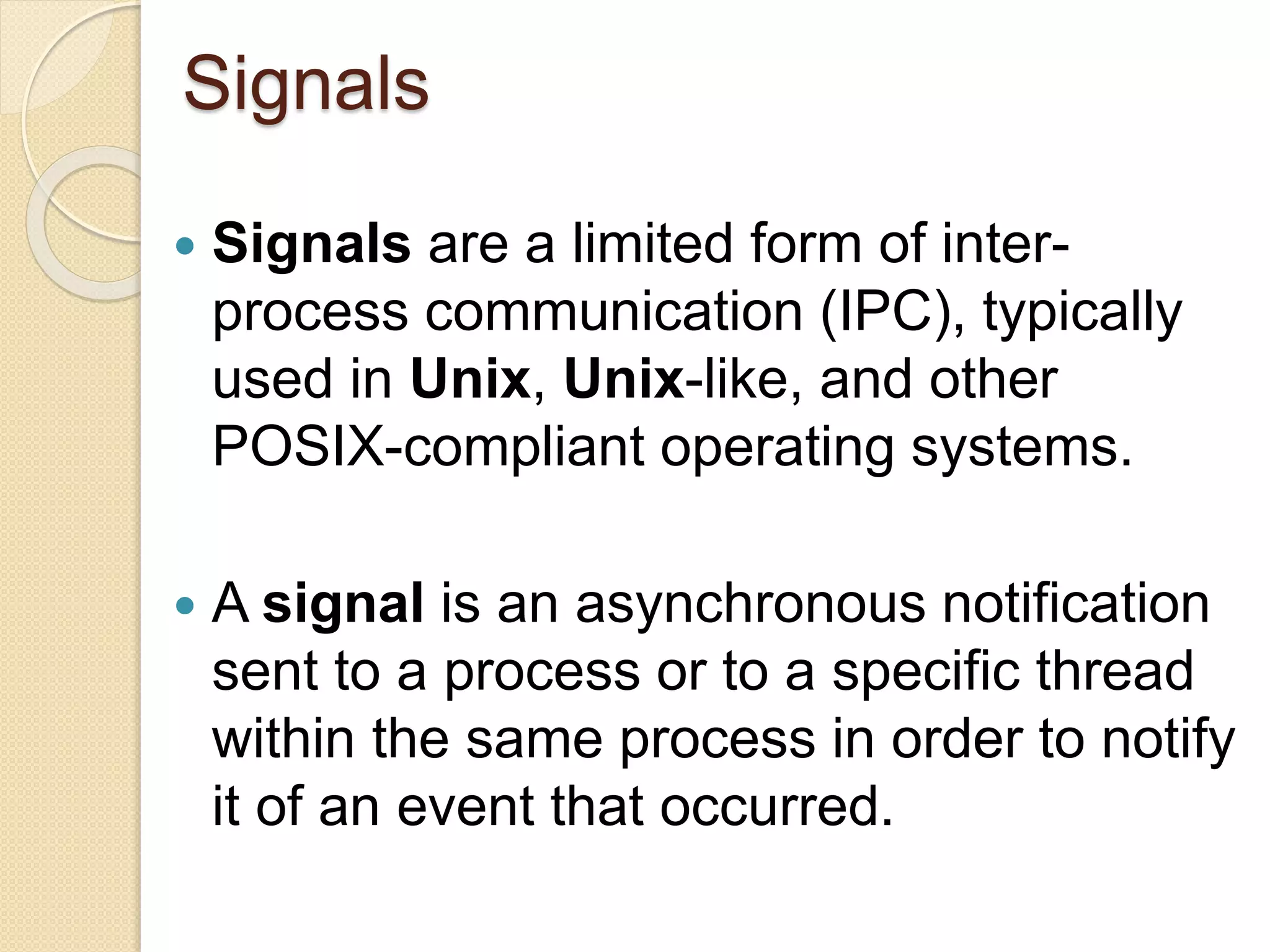 Advanced Operating Systems......Process Management | PPT