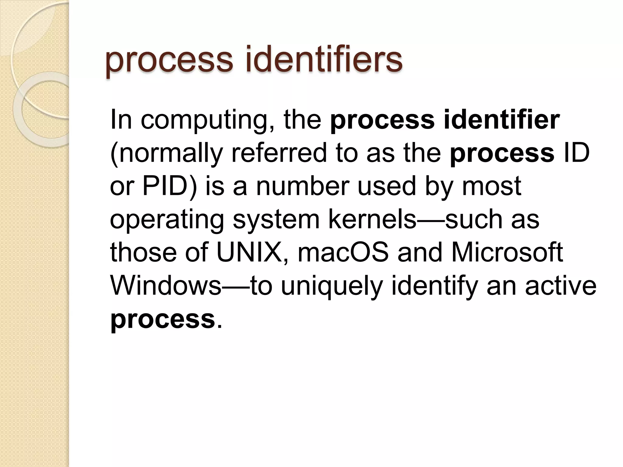 Advanced Operating Systems......Process Management | PPT