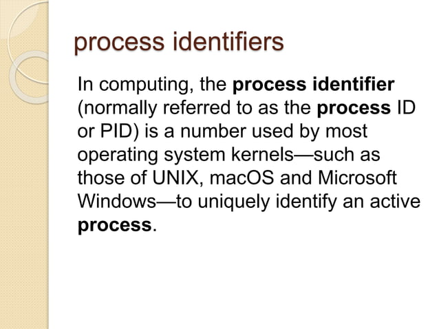 Advanced Operating Systems......Process Management | PPT