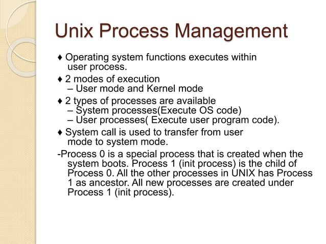 Advanced Operating Systems......Process Management | PPT