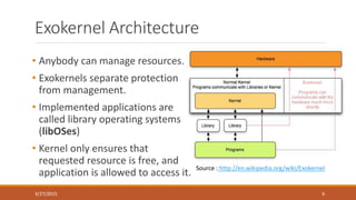 Application Performance and Flexibility on ExoKernel Systems | PPT