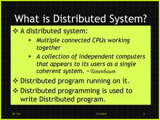 Aos distibutted system | PPTX | Operating Systems | Computer Software and Applications