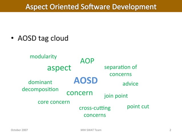 Aspect Oriented Software Development | PDF