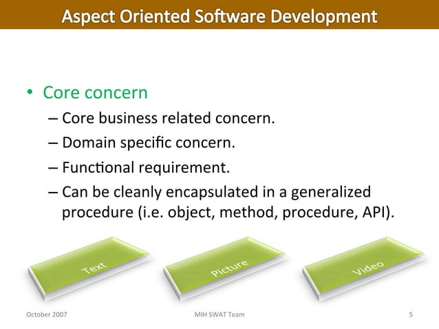 Aspect Oriented Software Development | PDF
