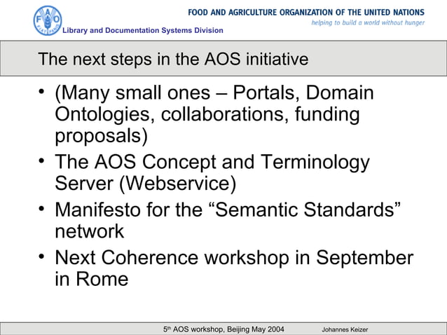 Aos Project and Realization | PPT