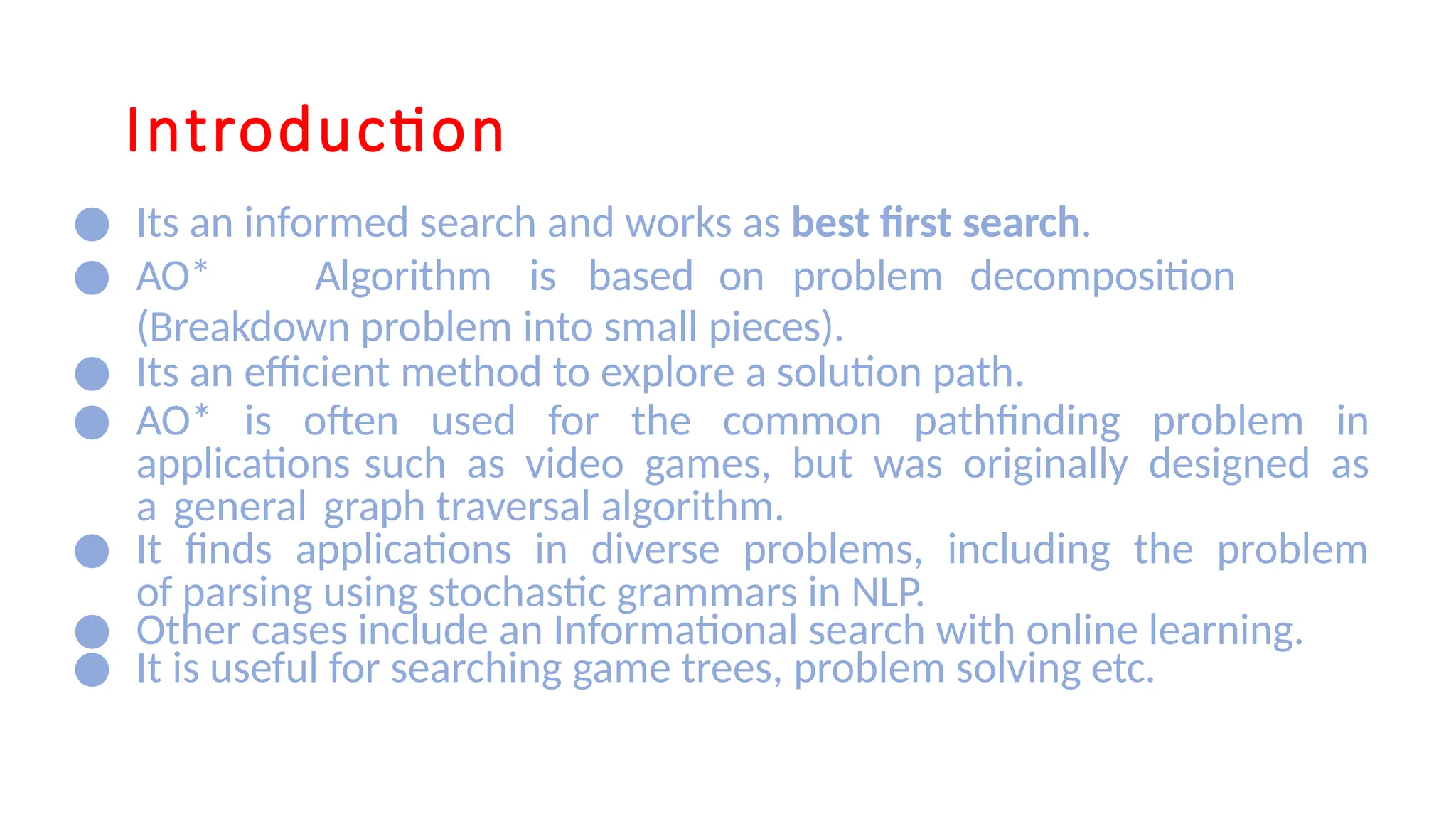 AO* algorithm in Artificial intelligence (AI).pptx