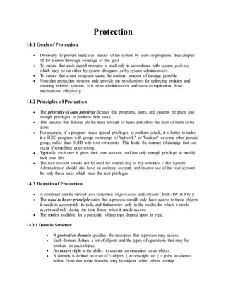 Aos v unit protection and access control | DOCX